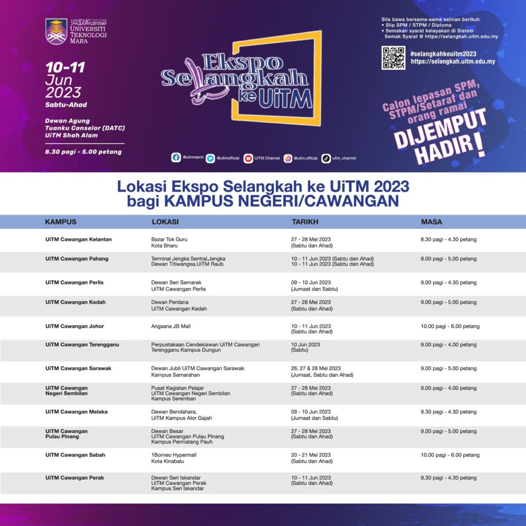 Ekspo Selangkah Ke UiTM 2023 kini kembali! – Negara News
